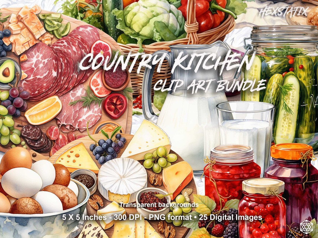 Country Kitchen PNG Clipart, Transparent Background, Instant Download ...