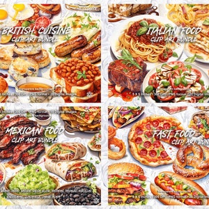 Food Clipart Bundle PNG Designs, Watercolor Food Clipart PNG Images ...