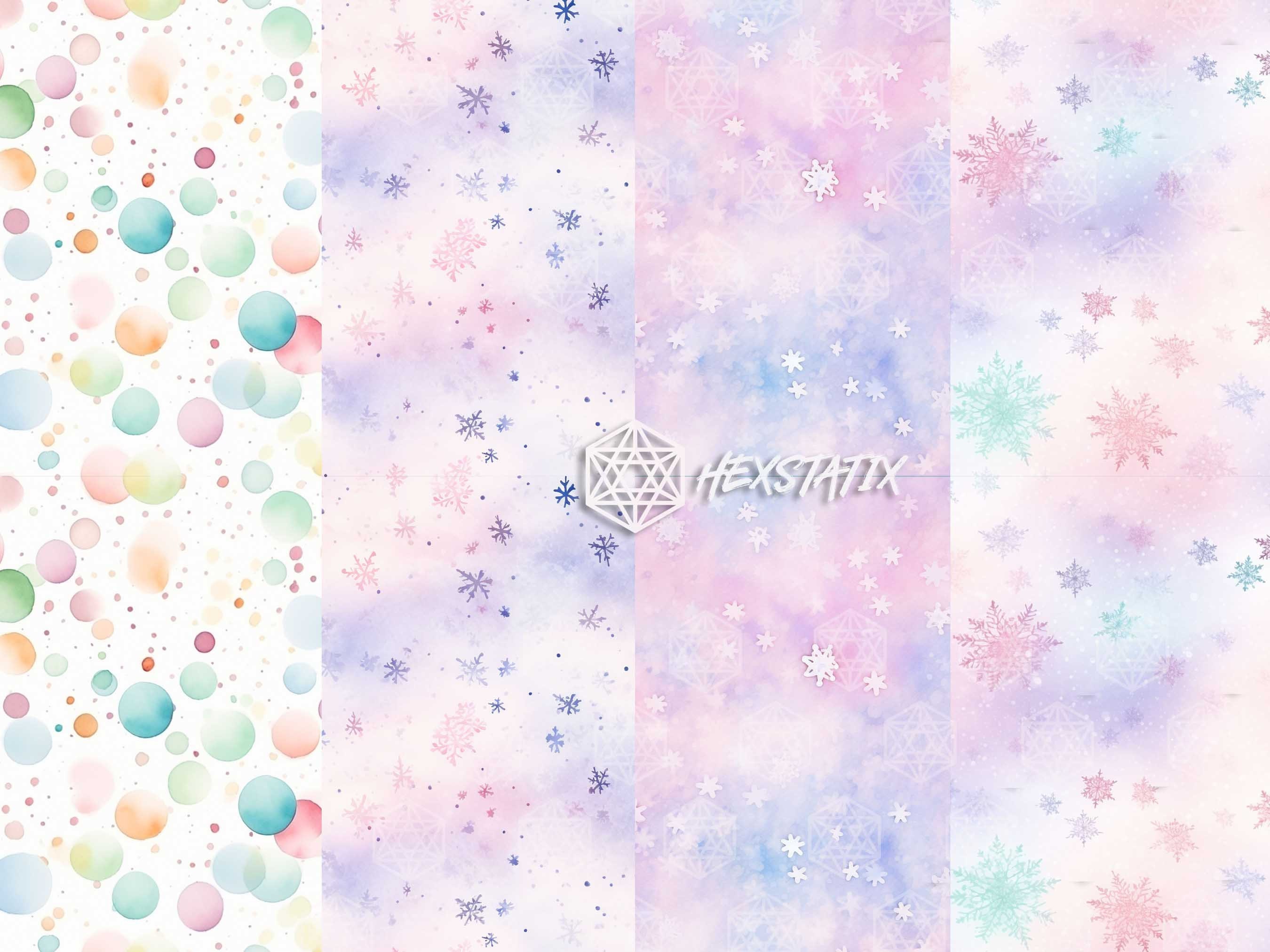 Pastel Digital Paper PNG Pastel Christmas Digital Paper - Etsy
