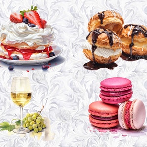 French Food PNG Clipart, Transparent Background, Instant Download for ...