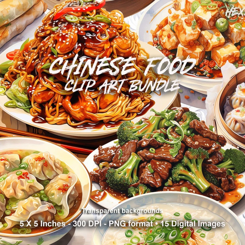 Chinese Food Clipart - Etsy