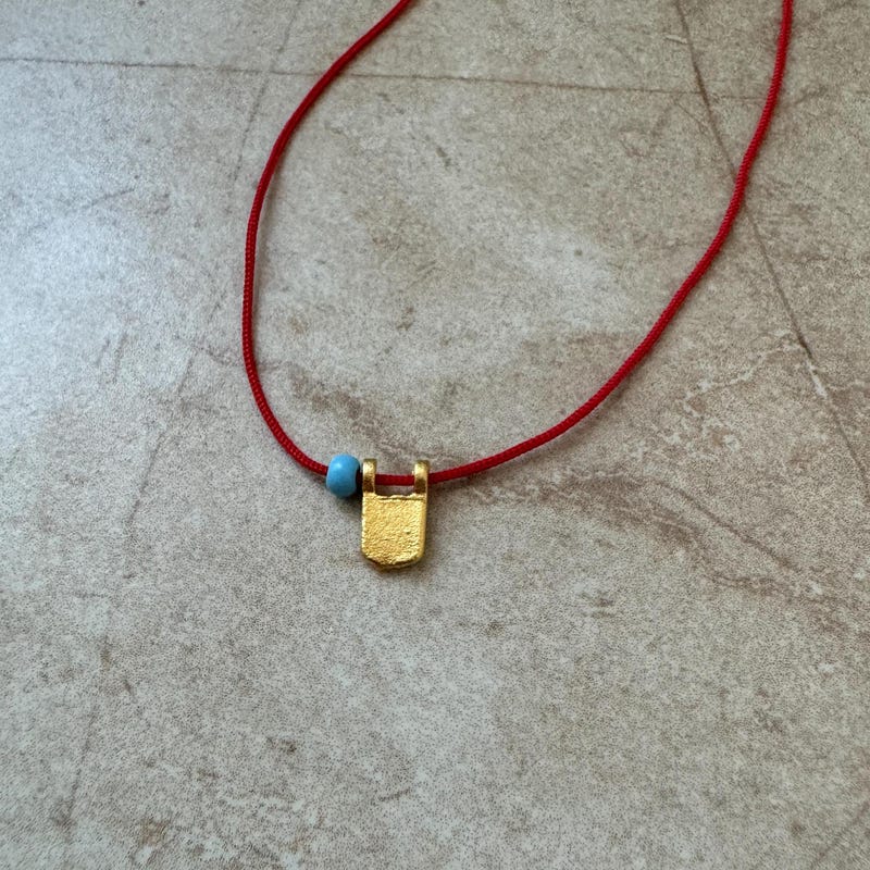 Red String Necklace - Etsy