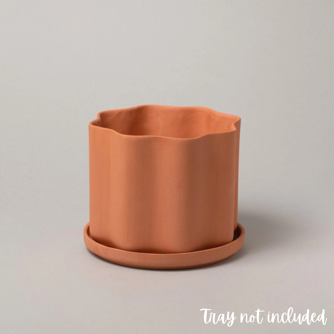 Wavy Petal Planter 3D Printed Planters Modern Home Decor Boho Plant ...