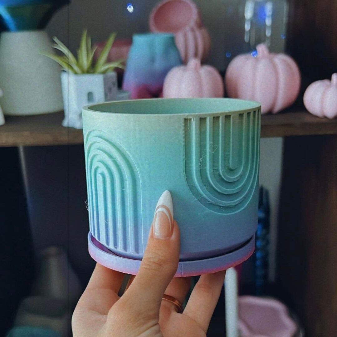 Rainbow Pot Boho Planter Multiple Sizes Available Boho Home Decor ...