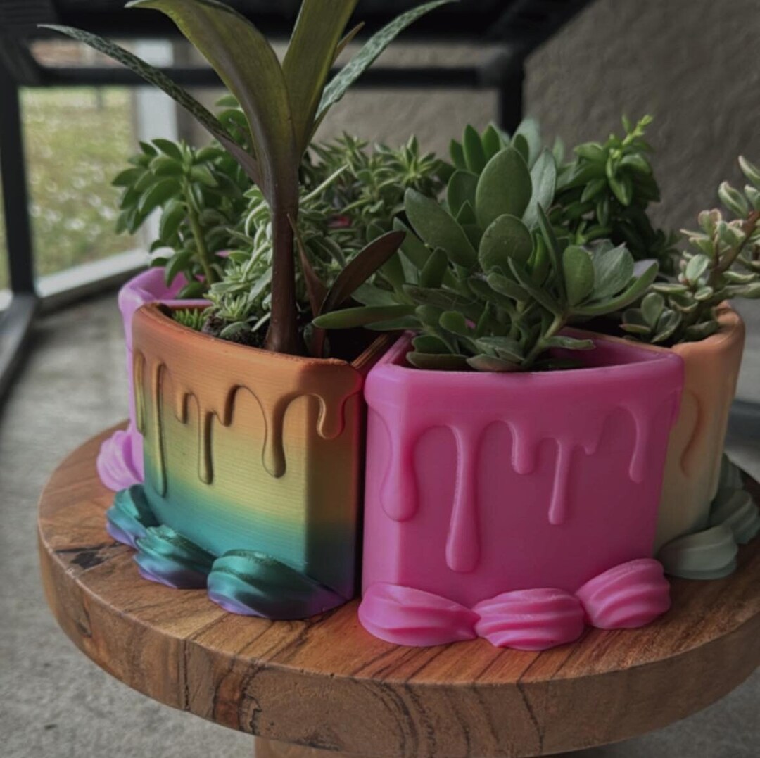 Piece of Cake Planter Cake Slice Planter Sustainable 3D Printed PLA ...