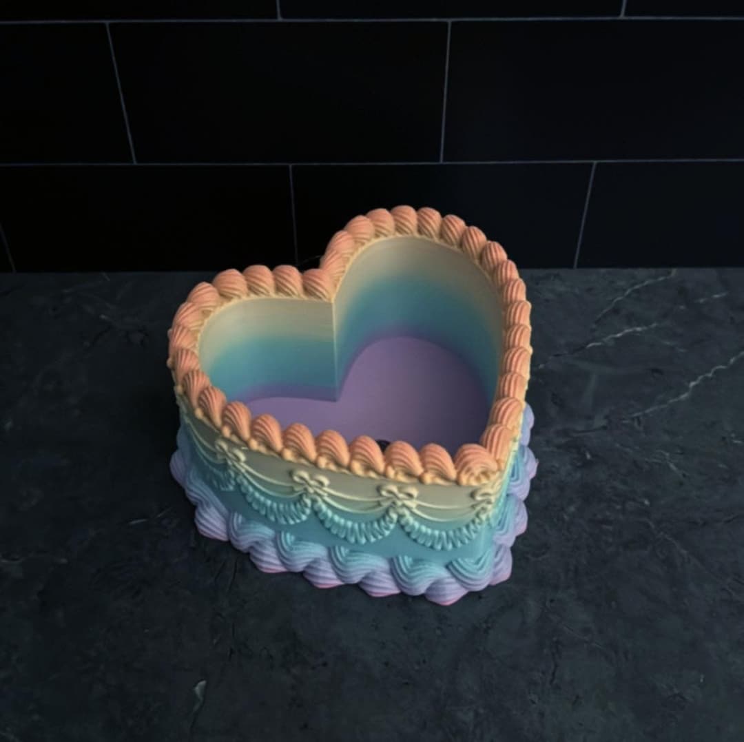6 Inch Heart Cake Planter Valentine's Day Gift Birthday Gift ...