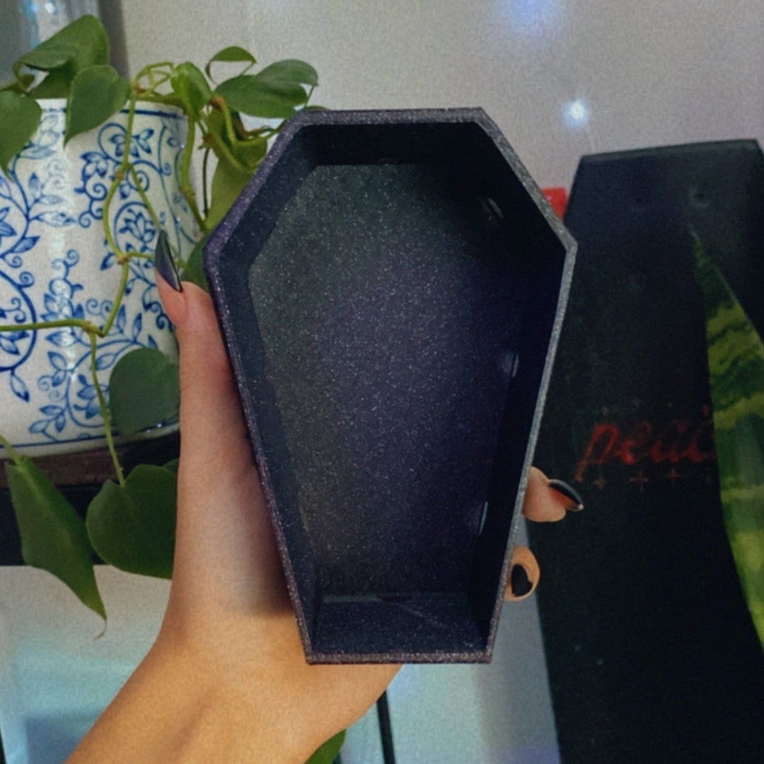 5.5 Inch Coffin Planter Spooky Home Decor 3D Printed - Etsy
