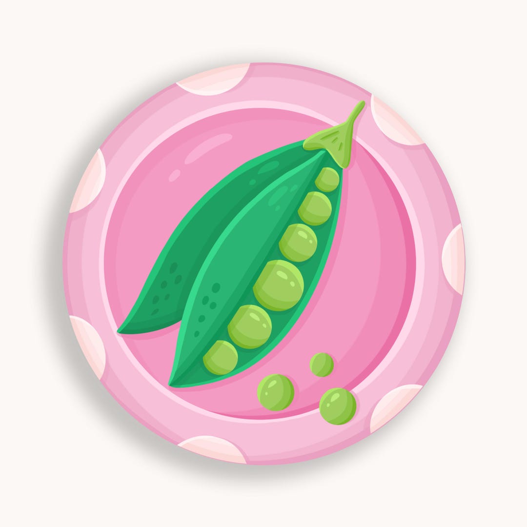 Peas Sticker 3x3", Food Stickers, Vegetables Sticker, Laptop Sticker ...