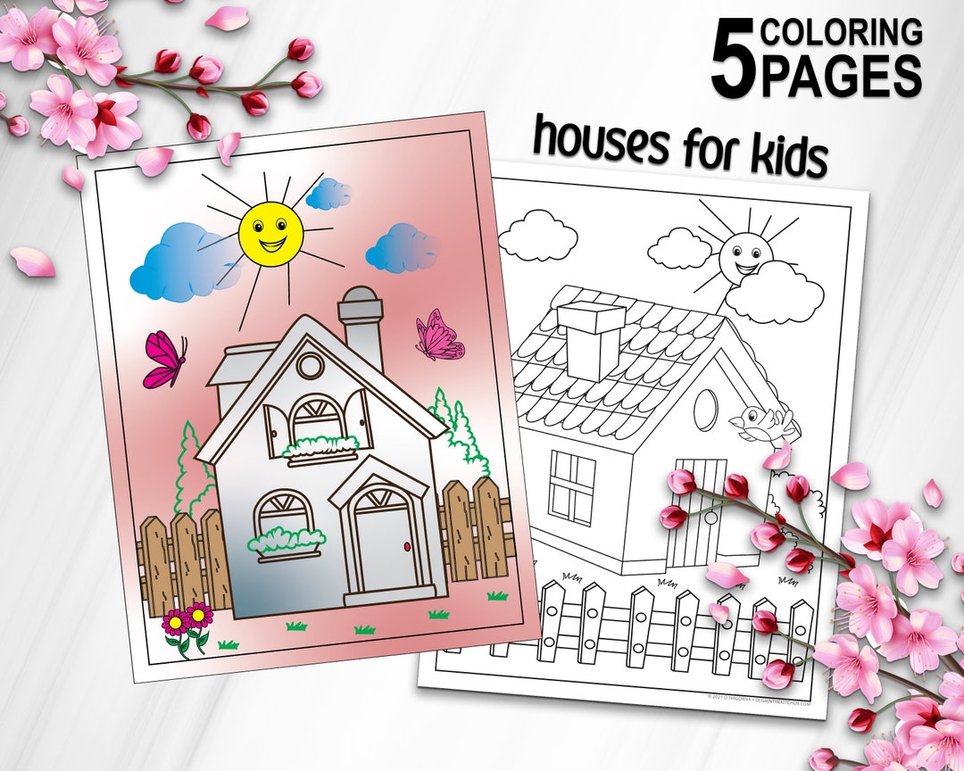 Houses for Kids, Children's Coloring Pages, Kids Coloring Pages ...