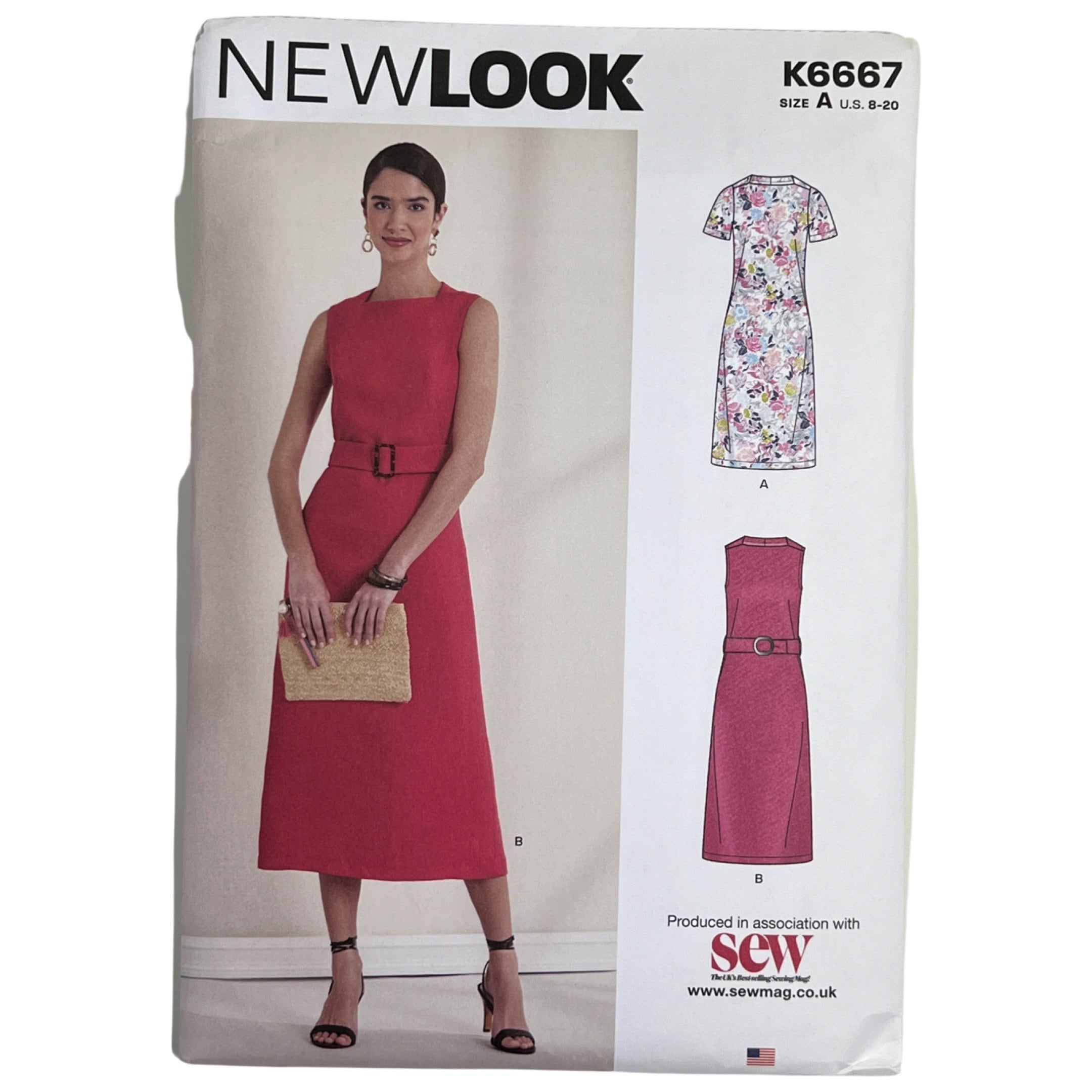 Uncut New Look Pattern K6667 - Sizes A - U.S. 8 - 20 / Fr. 36 - 48 ...