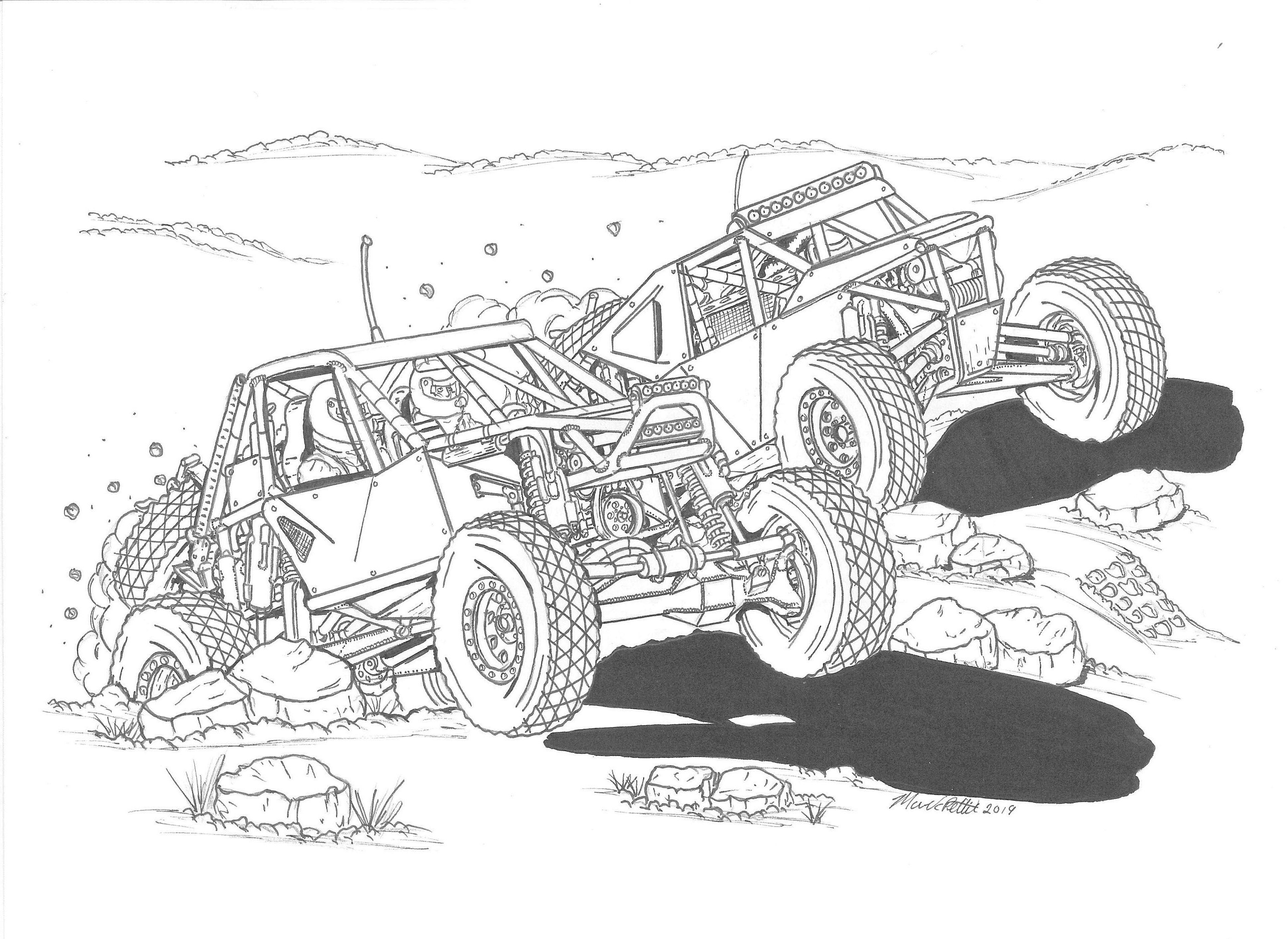 MITD Offroad Coloring Book VOL. 2 - Etsy