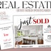 Editable Real Estate Just Sold Flyer Template Canva 2 Properties 8 1/2 ...