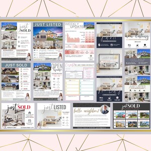 Real Estate Just Sold Flyer Template: Editable Canva Design - Etsy