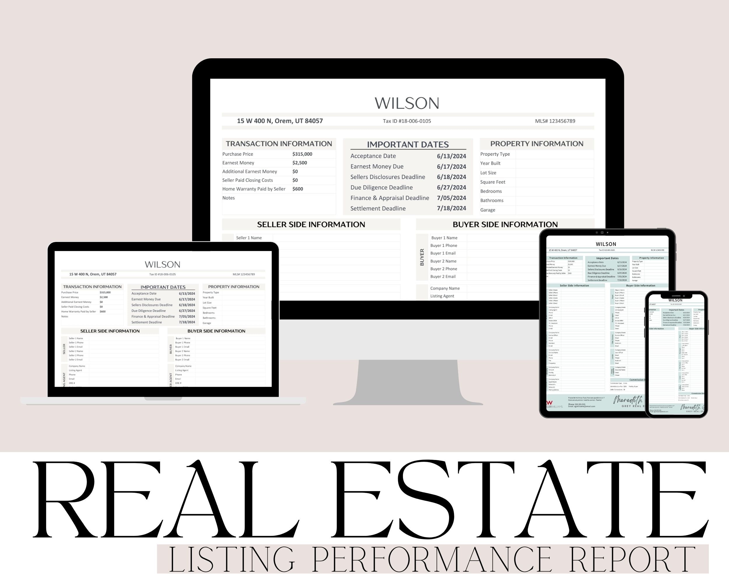 Essential Real Estate Transaction Summary: Key Details and Deadlines ...