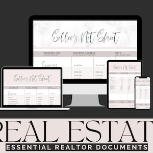 Seller Net Sheet Real Estate Canva Template Realtor Estimated Net Sheet ...