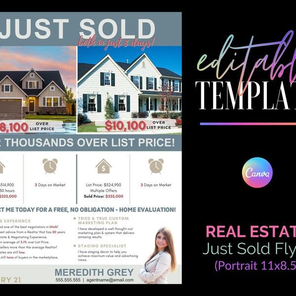 Just Sold Flyer - Etsy