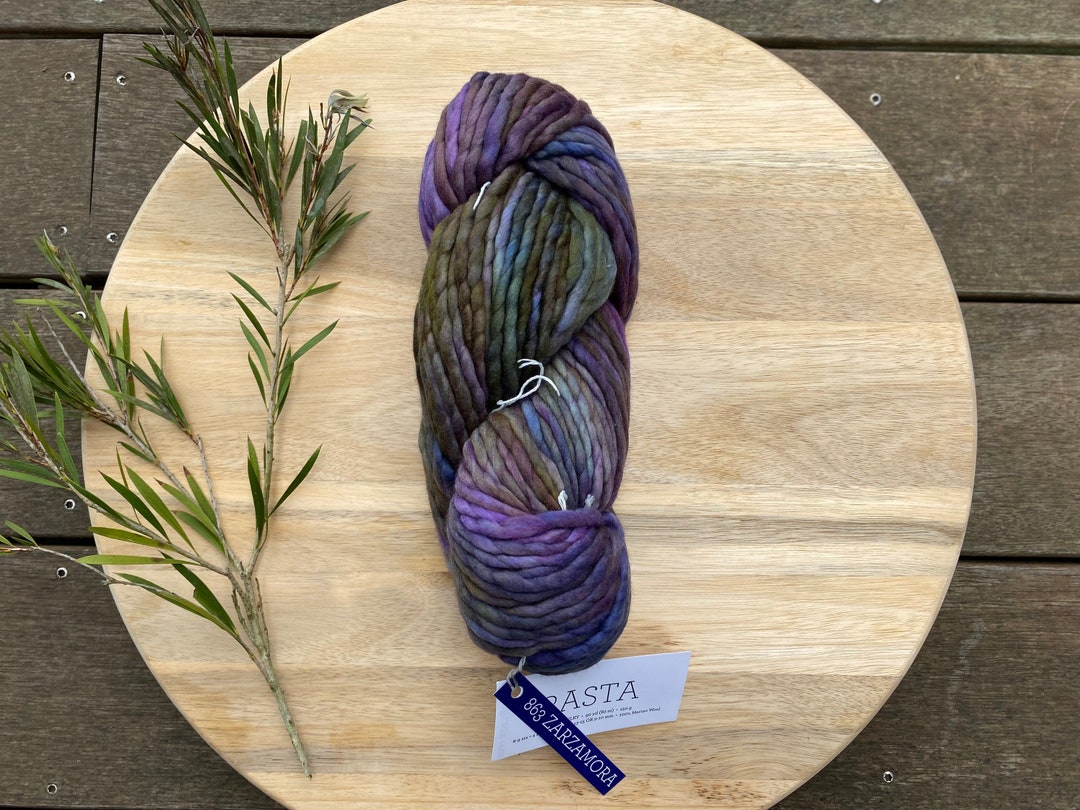 Malabrigo Rasta | Colour Zarzamora 863 | 100% Merino Wool | Super Bulky ...
