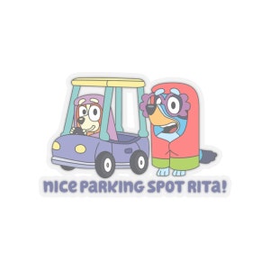 Nice Parking Spot Rita Kiss-cut Sticker - Etsy