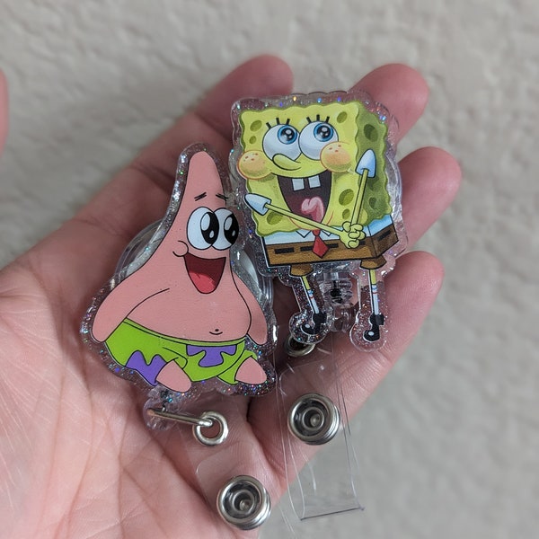 Spongebob and Patrick Badge Reel - Etsy