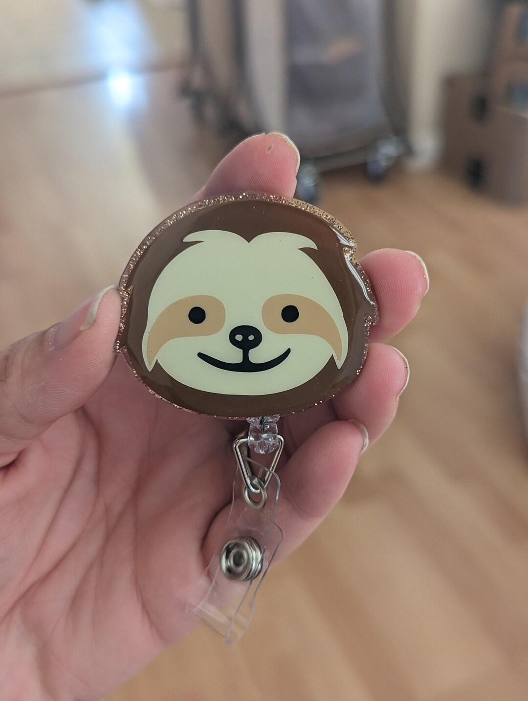 Sloth Badge Reel - Etsy