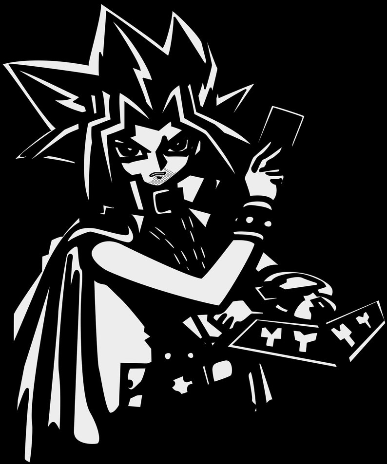 Yu gi oh stencil print PNG SVG Pdf | Etsy