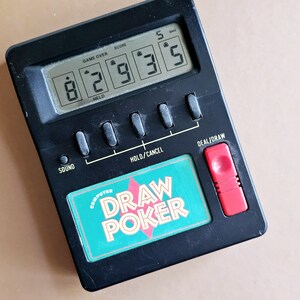 Vintage Computer Draw Poker Hand Held Electronic Game by Waco WORKS - Etsy