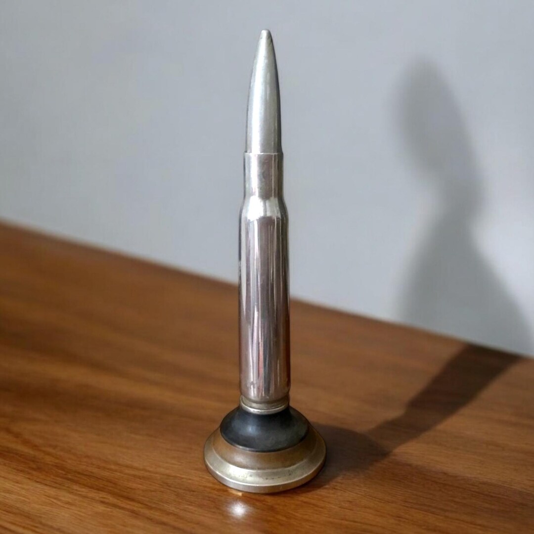 Bullet Casing Lighter - WWII 50 Caliber Decorative Metal Bullet ...
