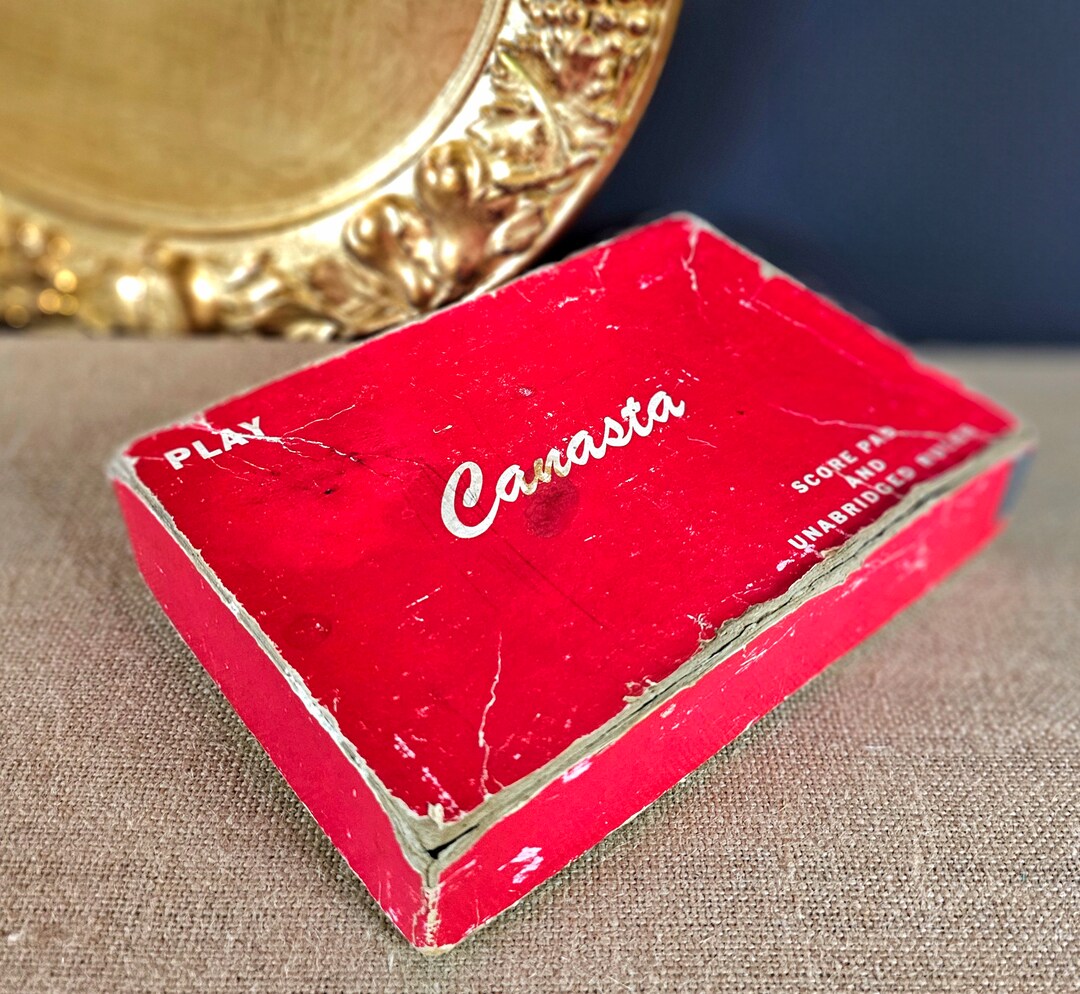 Vintage Canasta Canasta Box Set Includes Double Deck Plastic - Etsy