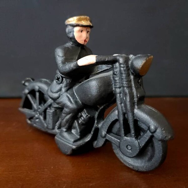 Cast Iron Motorcycle - Etsy