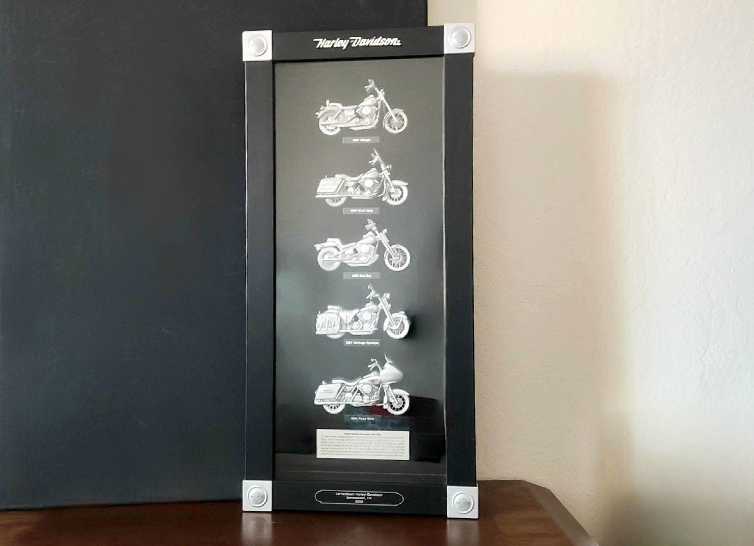 Motorcycles in the '90s 3D Shadow Box Wall Mount Harley - Etsy