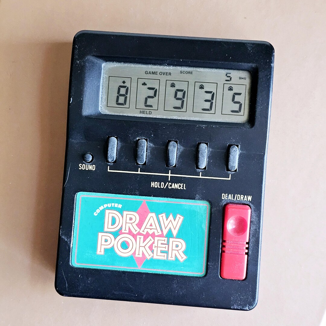 Vintage Computer Draw Poker Hand Held Electronic Game by Waco WORKS - Etsy
