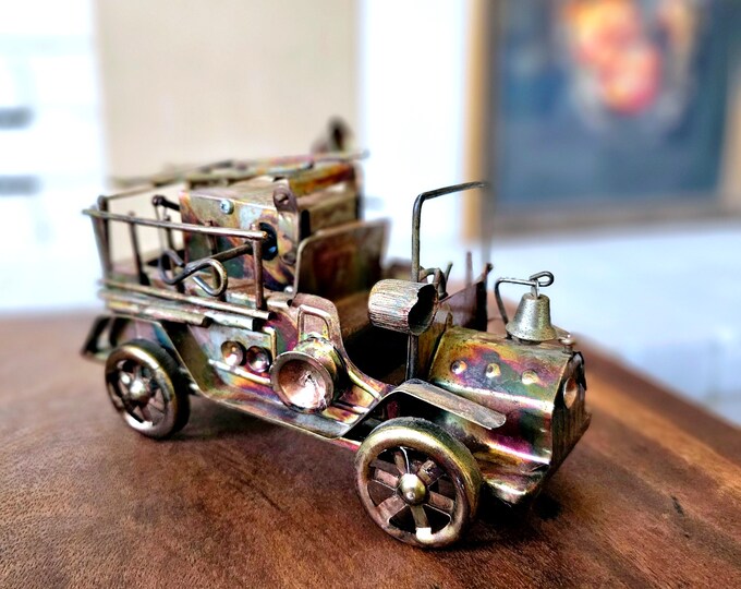 70s Rainbow Metal Fire Truck Music Box by Berkeley Designs, WORKS and ...