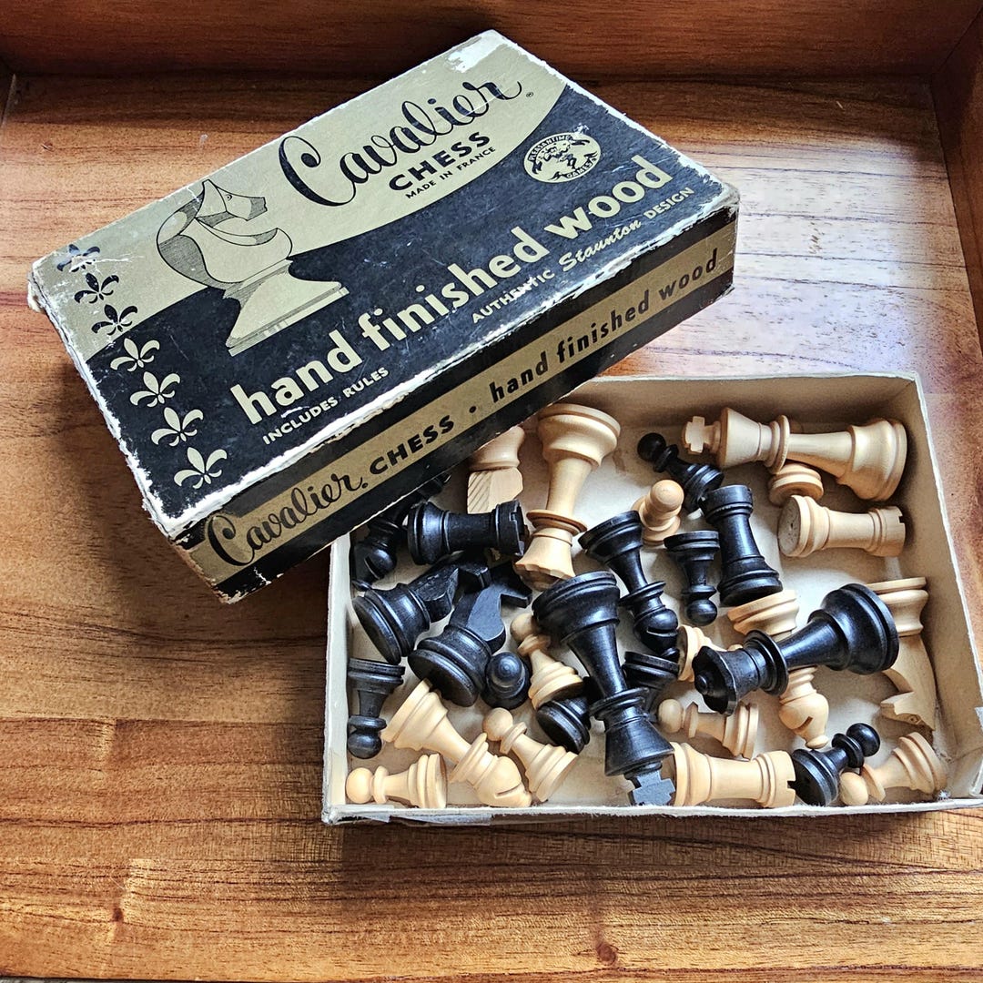 Cavalier Chess #1430 Made in France, Hand Finished Wood, Authentic ...
