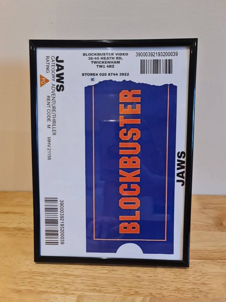 Custom Blockbuster Cover Poster A4/A3 - Etsy