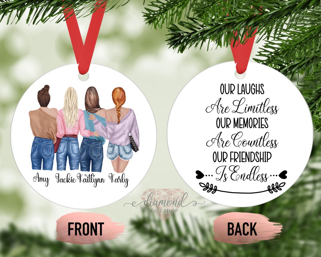 Best Friend Ornament | Best Friend Gift | Friendship Ornament | Custom ...