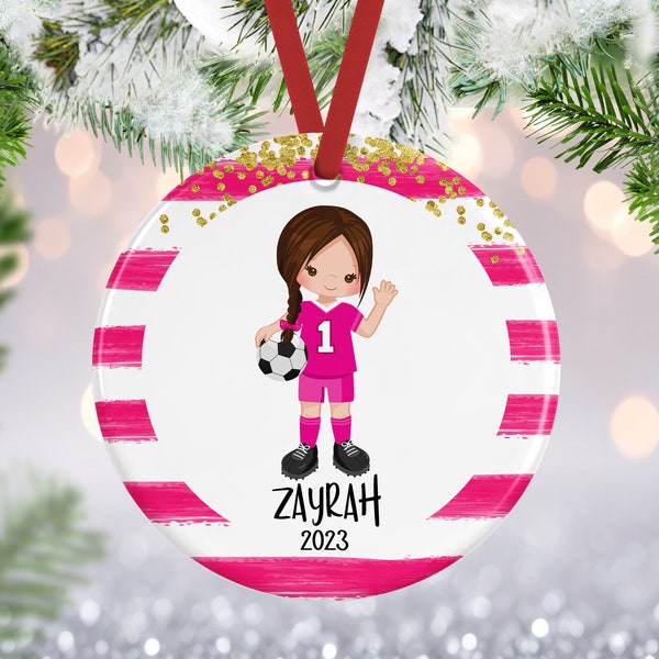 Soccer Girl Ornament Personalized - Etsy