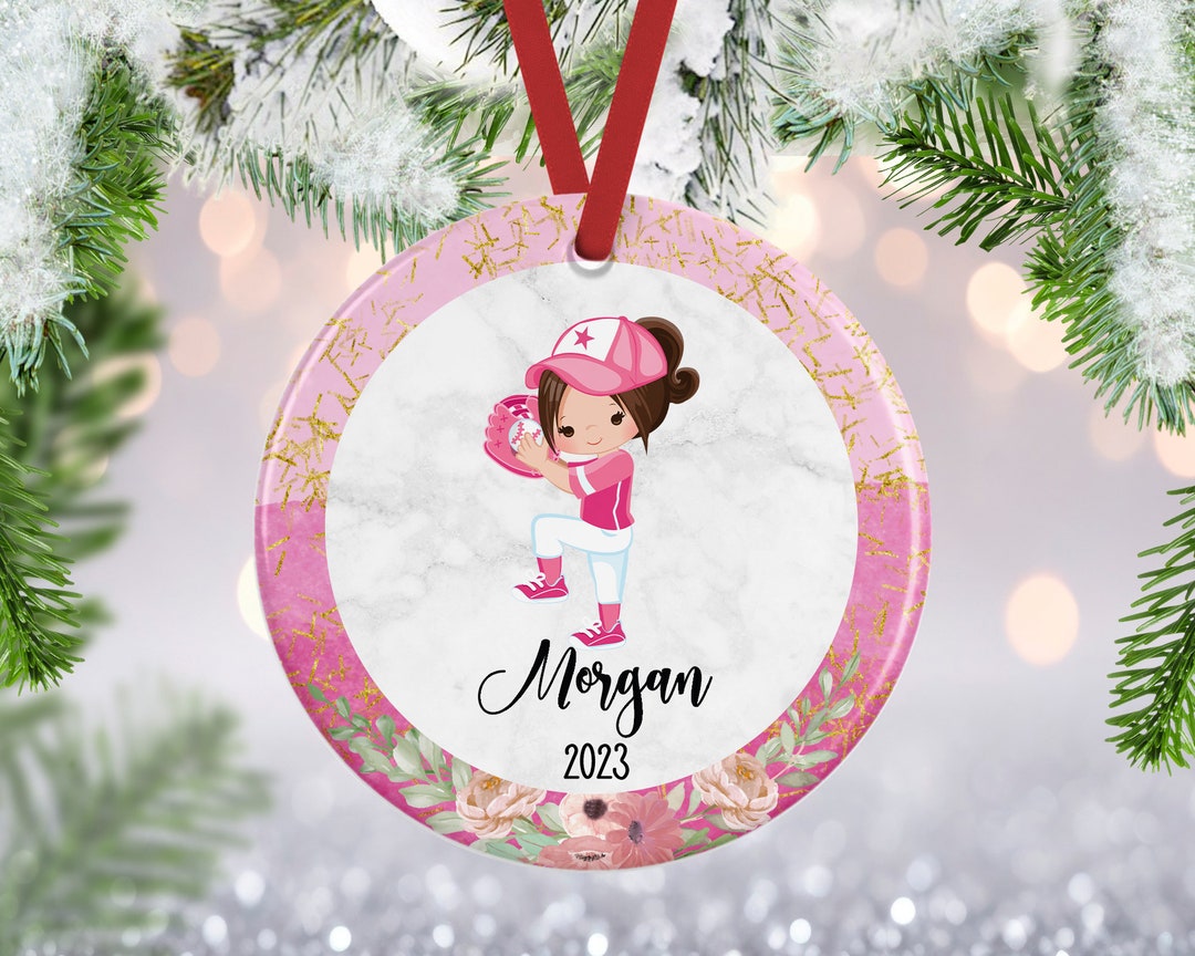 Softball Ornament, Softball Gift, Softball Team Gift, Girls Softball ...