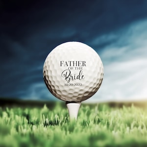 Wedding Golf Ball, Custom Golf Balls, Golf Gift, Wedding Day Gift, Golf ...