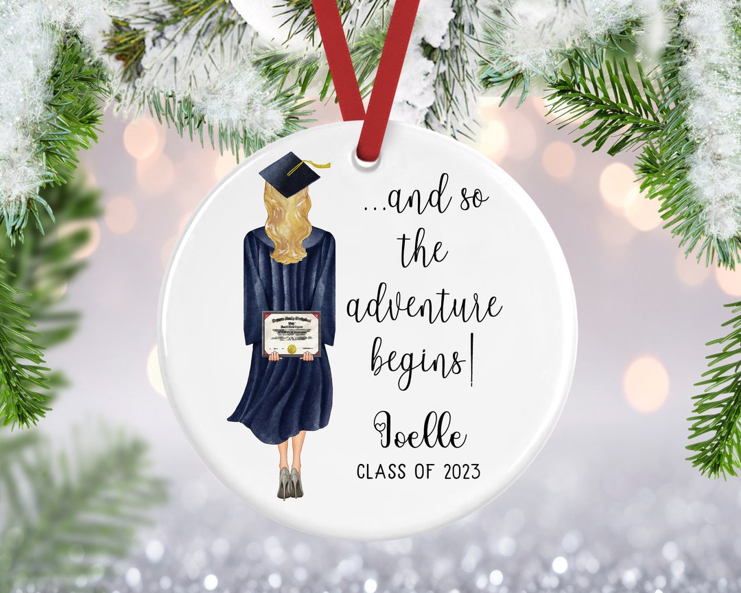 Graduation Ornament, Graduation Gift, Collage Ornament, Mastered It ...
