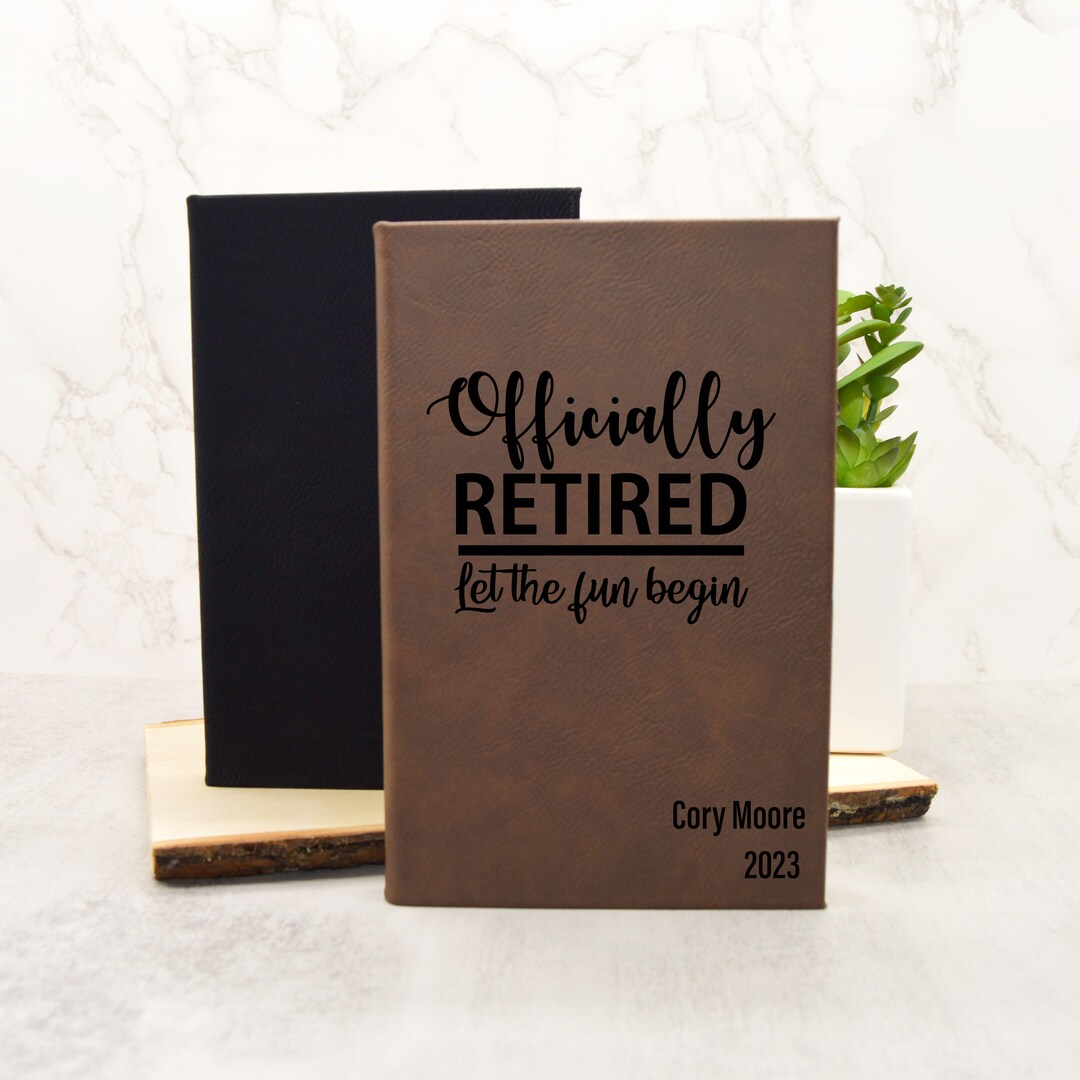 Custom Journal, Retirement Gift, Retirement Journal, Leather Journal ...