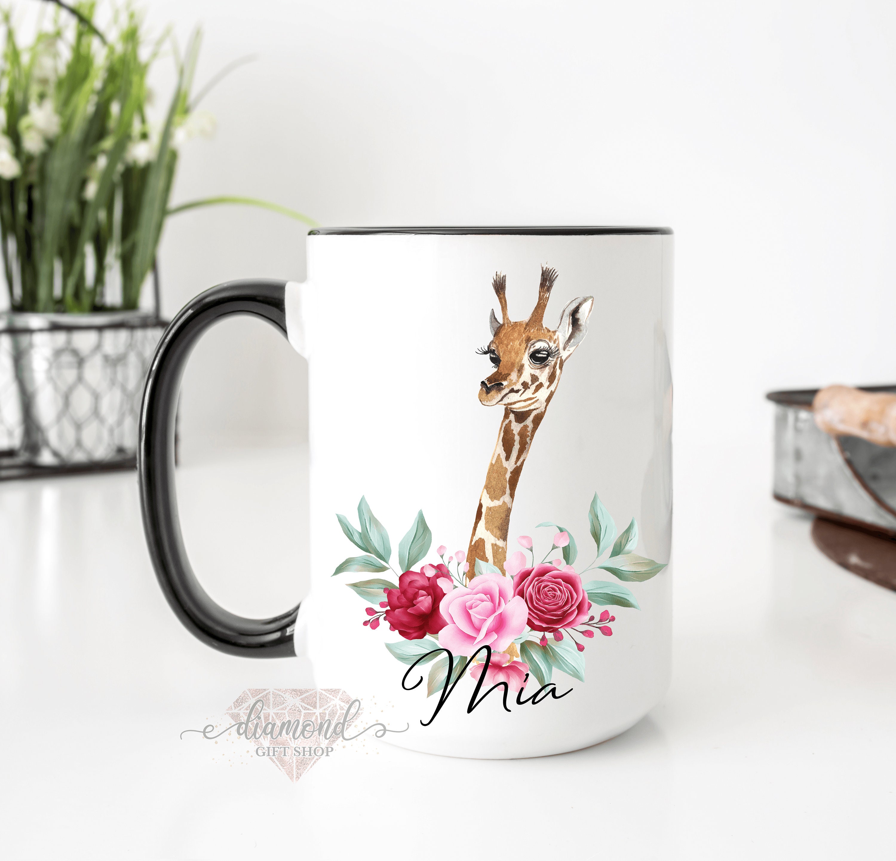 Giraffe Mug | Giraffe Lover Gifts | Giraffe Gifts for Women | Cute ...
