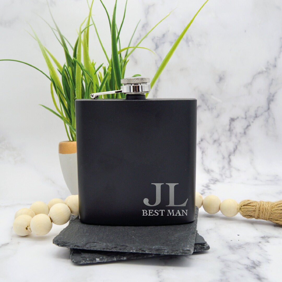 Groomsman Flasks, Groomsman Gift, Monogrammed Flask, Custom Flask ...