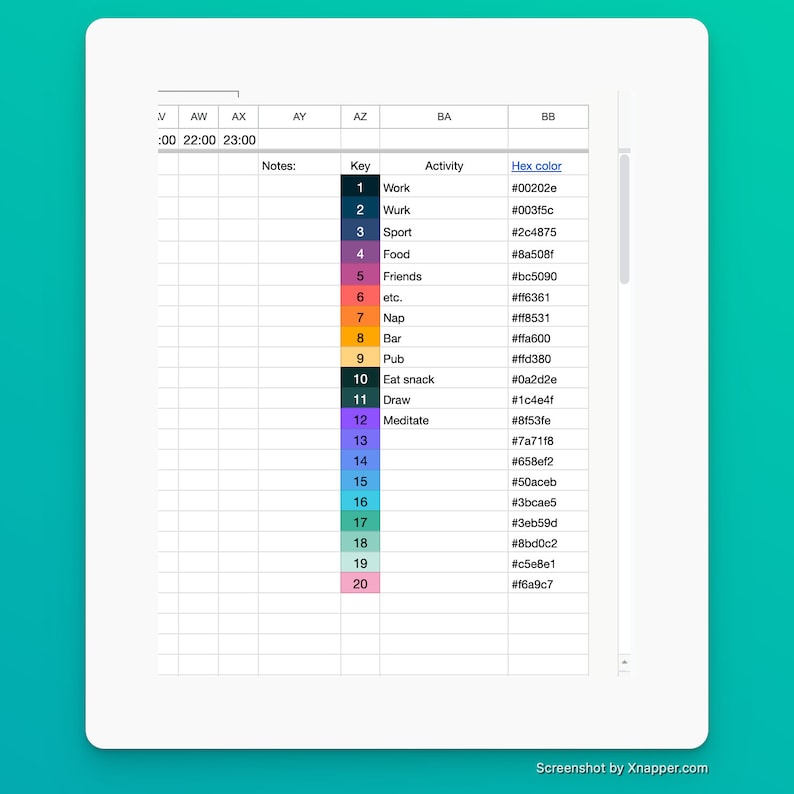 Time Tracker: Google Sheets Time Management Template (instant Download ...