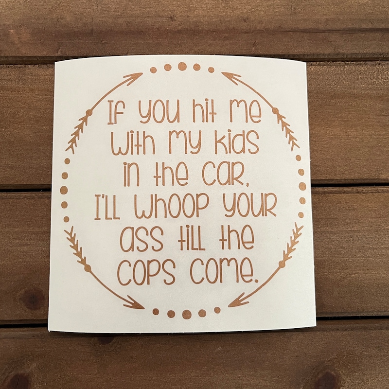 Dont Hit Me Car Decal - Etsy