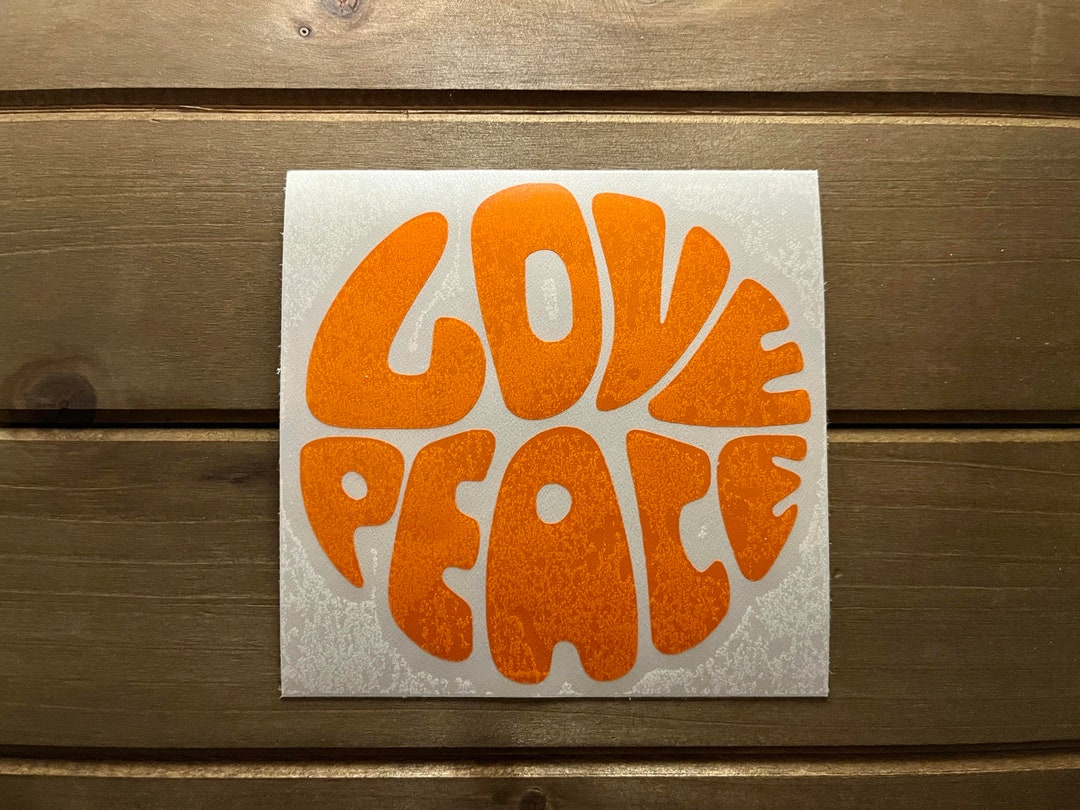 Peace and Love Sticker / Car Sticker / Laptop Sticker / Car Decal ...