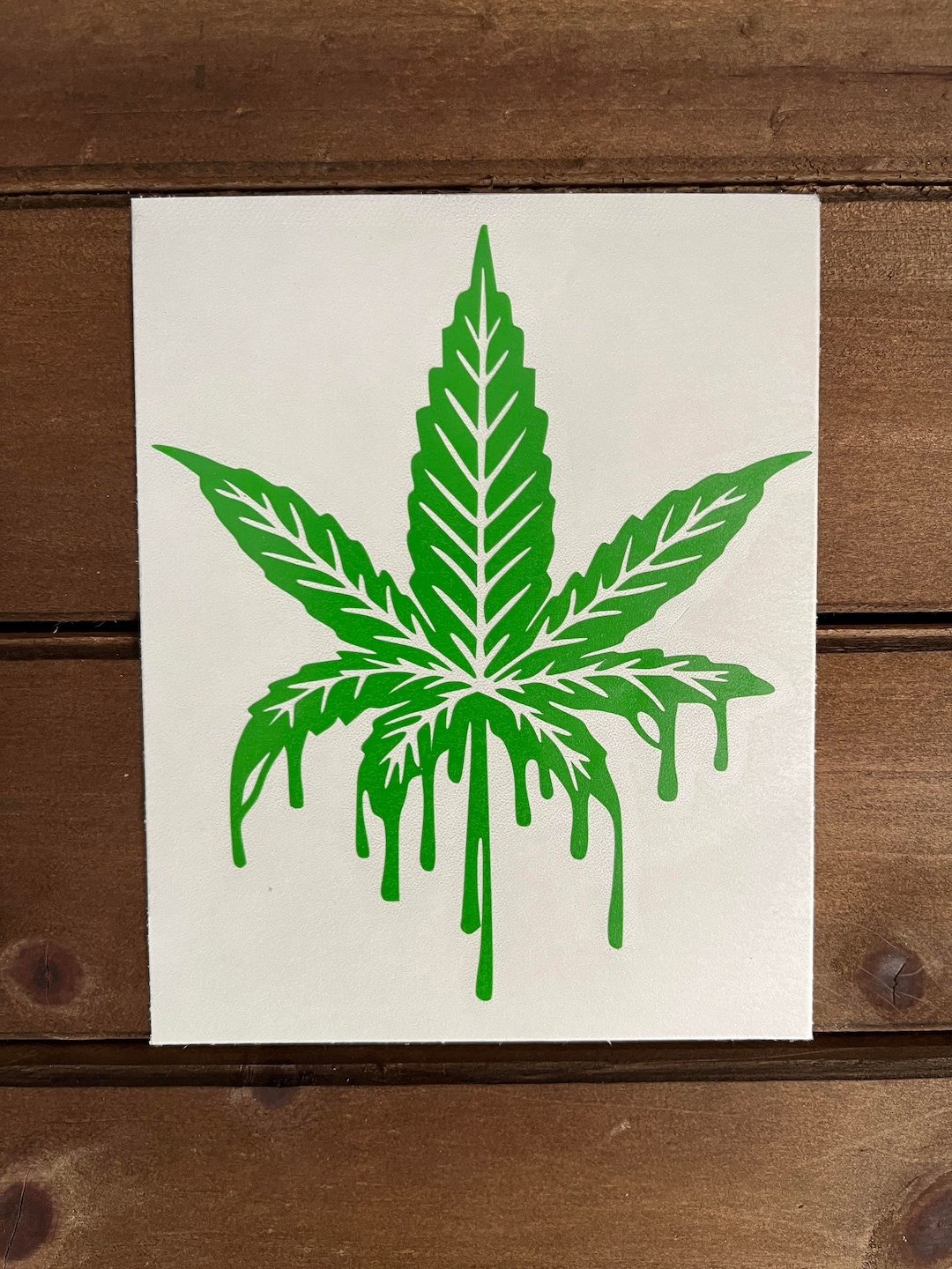 Cannabis Leaf Decal - Etsy