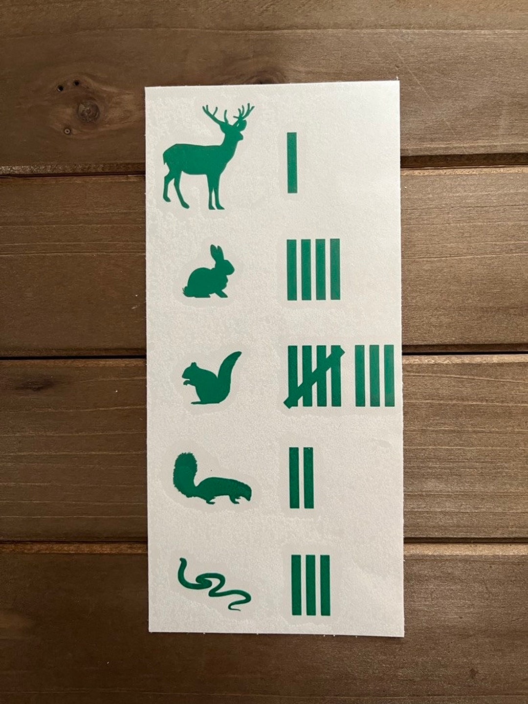 Animal Tally Decal - Etsy