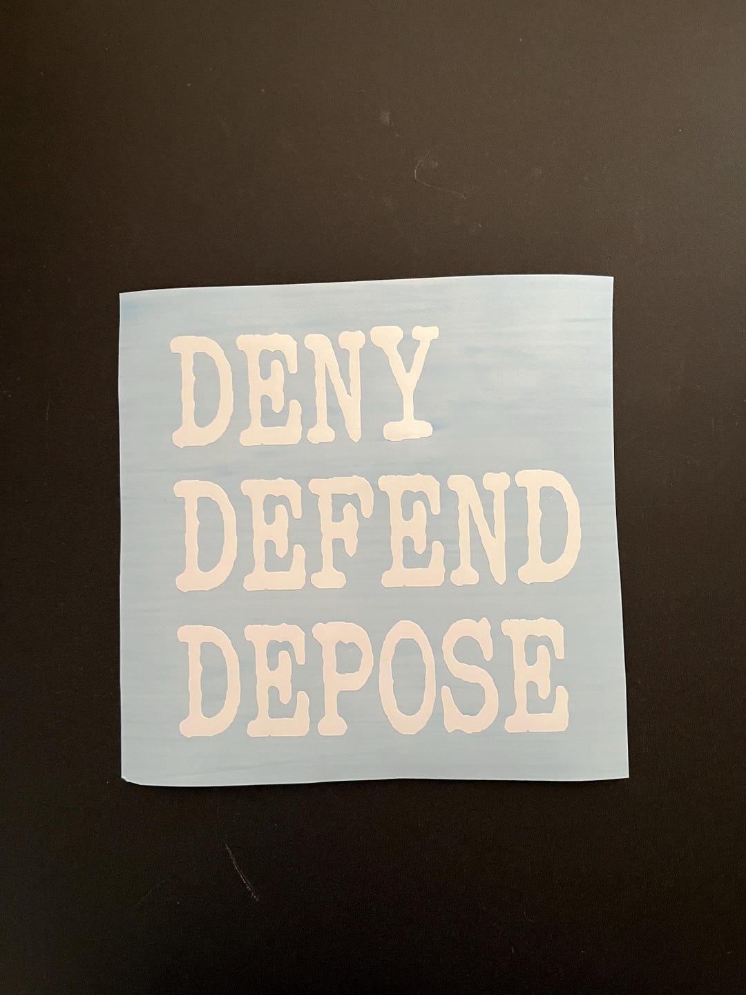 Deny Defend Depose Decal - Etsy