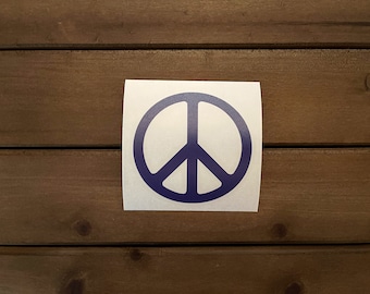 Floral Hippie Peace Sign Sticker Sticker for Laptop, Hydroflask Sticker ...