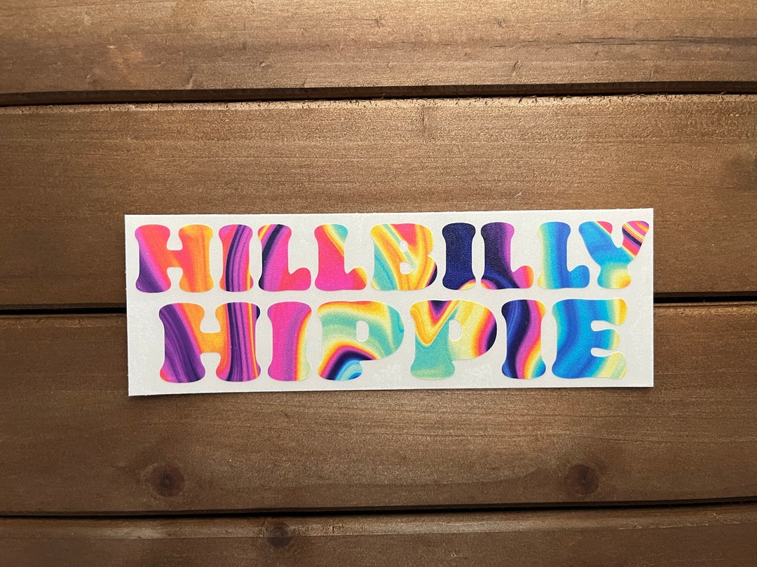 Hillbilly Hippie Vinyl Decal - Etsy